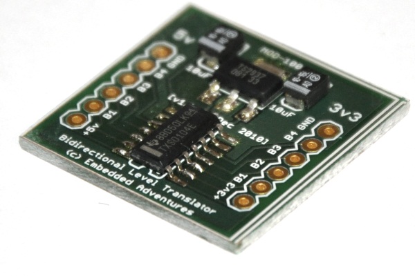 Embedded Adventures - News - Bidirectional Level Translator module